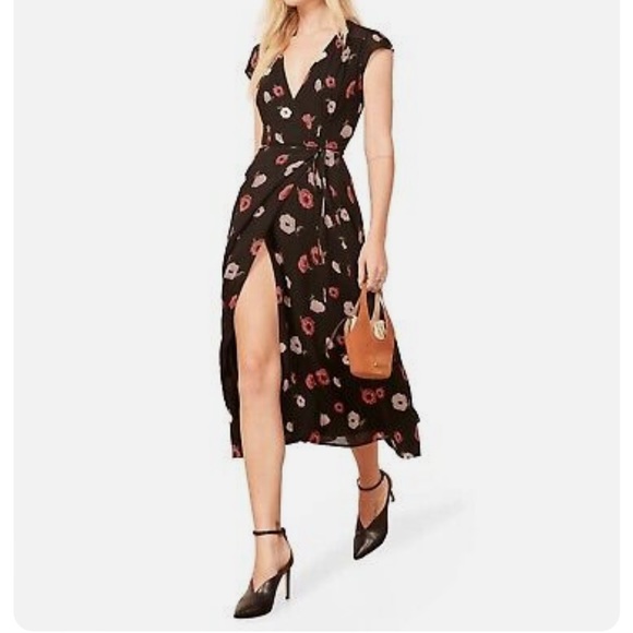 Reformation | Dresses | Reformation Floral Wrap Dress | Poshmark